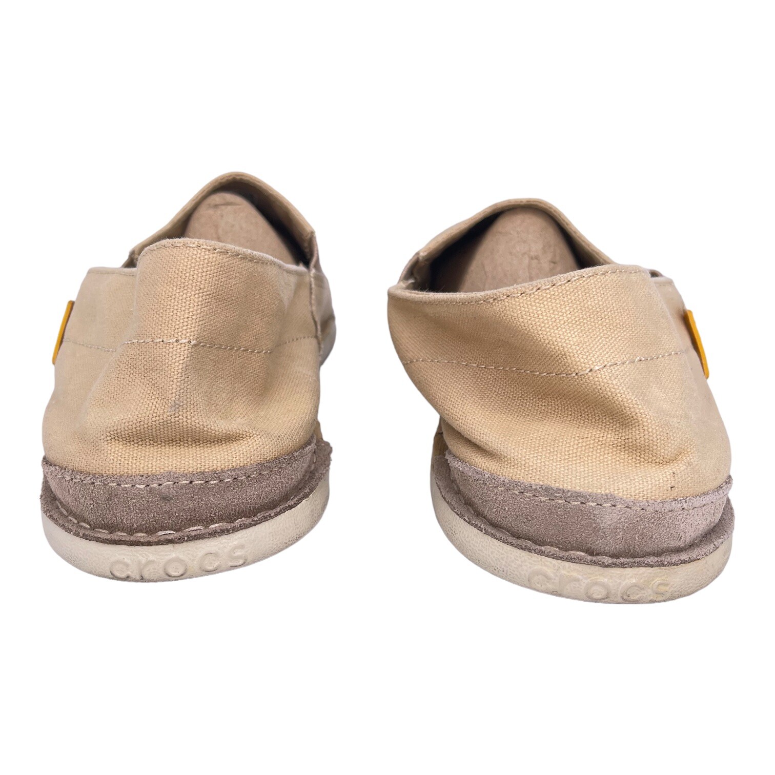 Crocs 14989 Mens Cabo Canvas Loafers Slip On Tan Size 11 | eBay