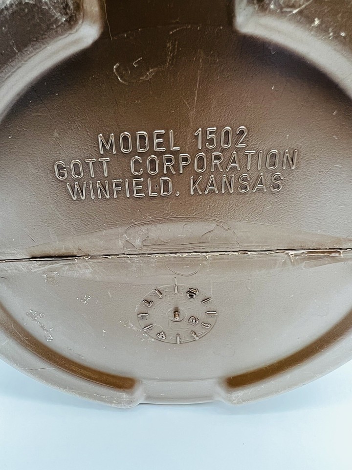 VTG Gott Model 1502 Roy Rogers Brown 1/2 Gallon Thermos Water Jug Tan ...