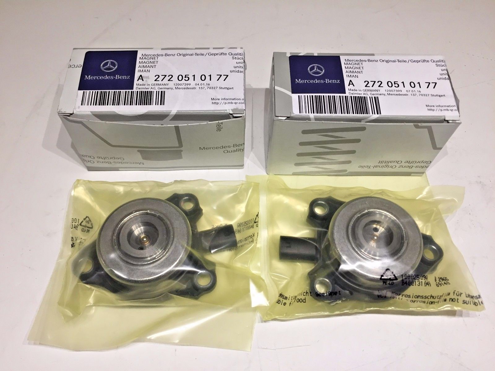 Mercedes Cam Adjuster Magnet Solenoid Set of 2 For 05-15 W203 W204 W211 ...