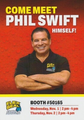 2023 PHIL SWIFT Flex Seal TV Commercials SEMA Show Promo Card | eBay