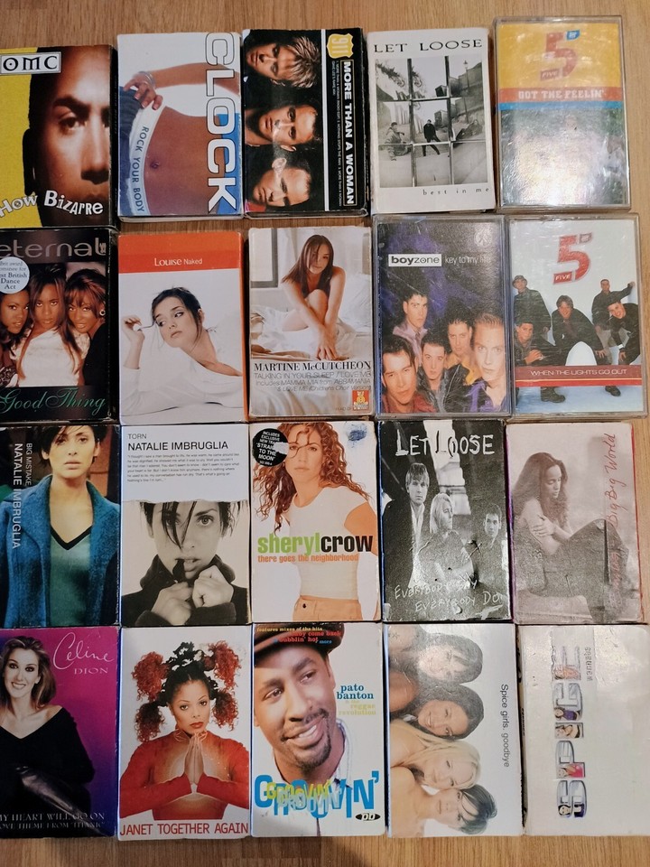 Huge Collection 90s Cassette Singles 32x Cassingles - Inc Spice Girls ...