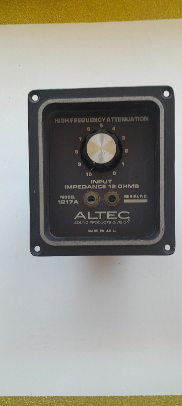 ALTEC 1217A crossover Attenuation 12 0hms Input tested perfect 2 ...