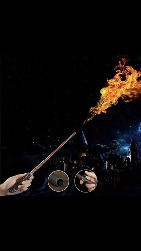 Baguette harry potter lance flamme cracheur de feu magique | eBay