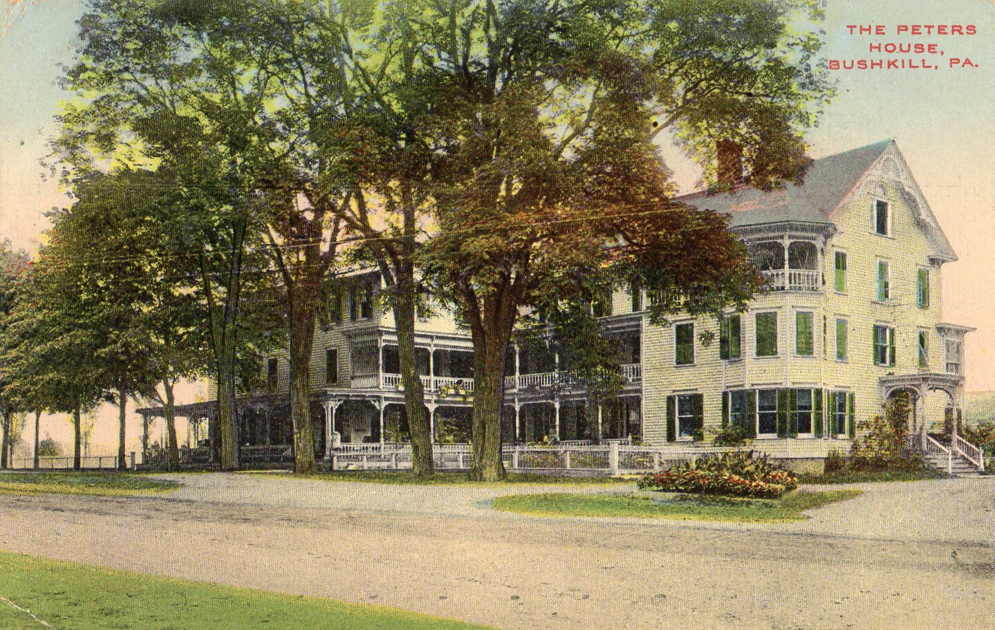 The Peters House in Bushkill PA 1911 | eBay