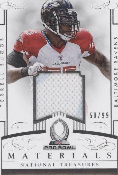 2014 Panini National Treasures - Pro Bowl Materials Terrell Suggs #PB ...