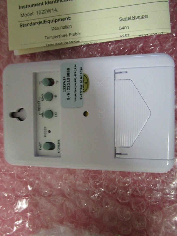 THOMAS SCIENTIFIC Traceable 5ml Vaccine Thermometer MODEL # 1222W14 ...