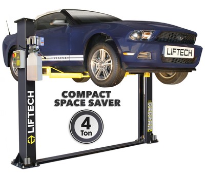 NARROW WIDTH SHORT 2 POST LIFT CAR VEHICLE LIFT/RAMP 4000KG 4TON TONNE ...