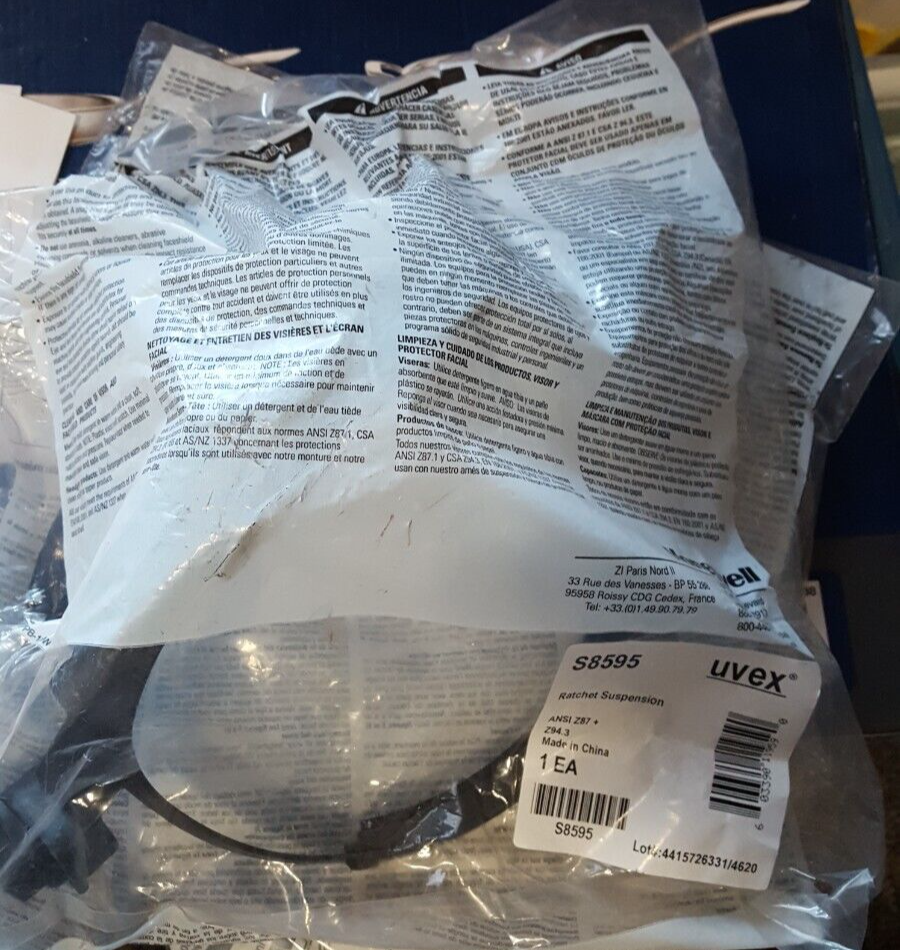 Honeywell Uvex Bionic Face Shield Replacement Ratchet Suspension (S8595 ...