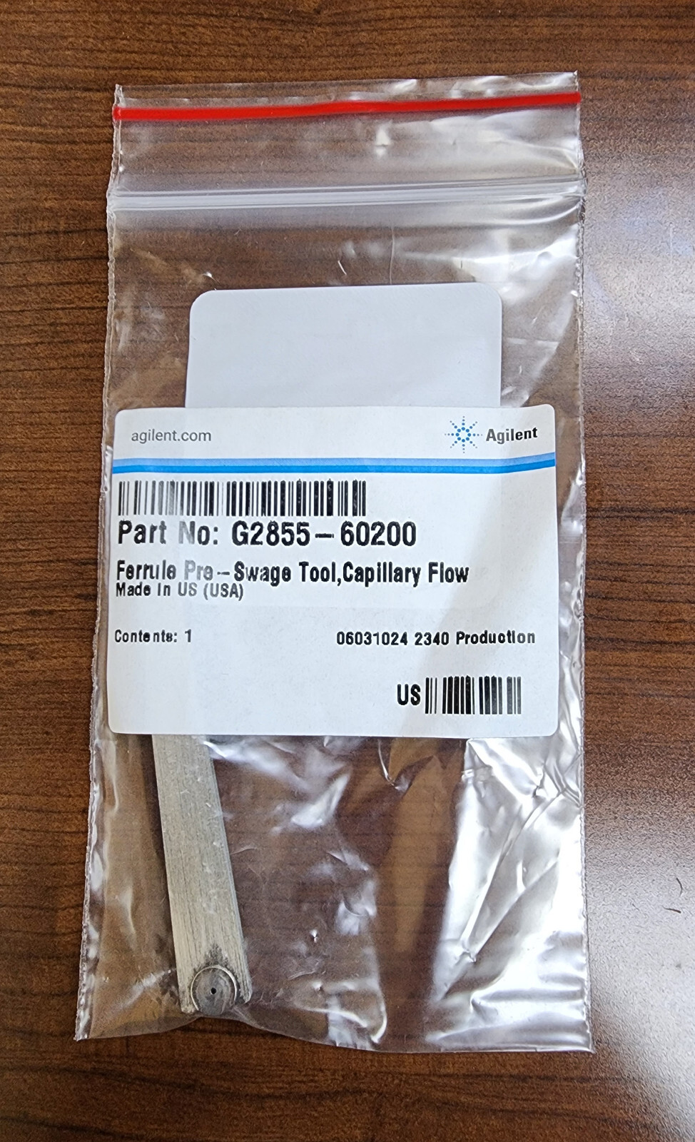Agilent G2855-60200 Ferrule Pre-Swage Tool, Capillary Flow | eBay