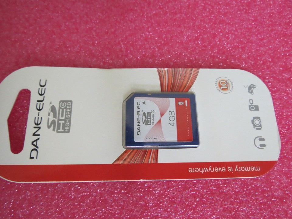 Dane-Elec 4GB.SDHC Class 4 High Speed Smartphone Camera SD Card Brand ...