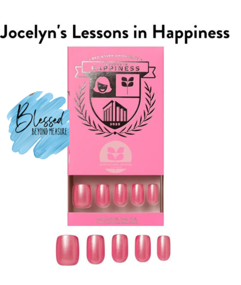 Red Aspen Press On Nails~ ACRYLIC Jocelyn's Lessons in Happiness~Nail Dashes~ | eBay