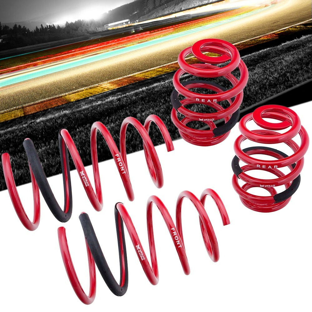 Megan Racing 4PCS Red Euro Lowering Springs Kit For 92-98 3-Series E36 ...