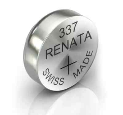 Renata 337 Watch Battery, aka SR416SW, Japan Made, Brand New, Exp 2026 ...