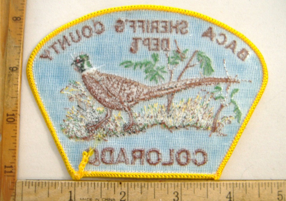 BACA COUNTY COLORADO SHERIFF FABRIC PATCH | eBay