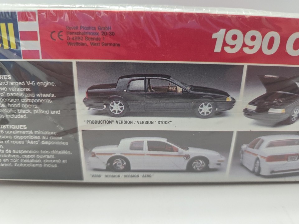 Revell 1:25 Scale 1990 Mercury Cougar XR-7 Car Model Kit Vintage ...