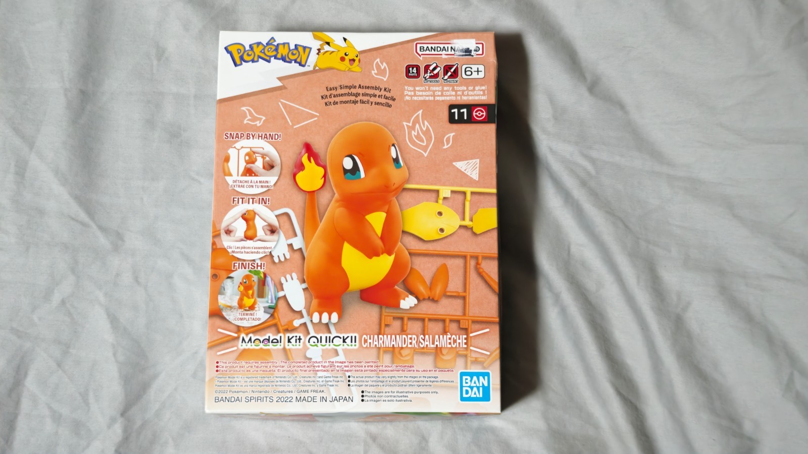 Bandai Pokémon PLAMO Collection Quick!! 11 Charmander Plastic Model kit ...