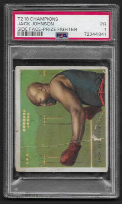 Jack Johnson 1910 T218 Champions Prize Fighter-Side Face PSA 1 | eBay