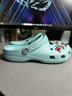 CROCS UNISEX Baby BLUE Sky Blue Light Blue Classic CLOG MEN 11 | eBay