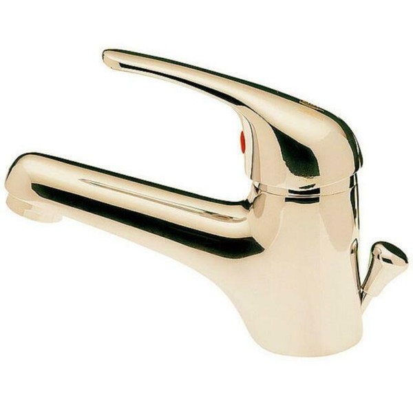 Tre Mercati Modena Mono Basin Mixer Tap Gold With Pop up Waste 95260 ...