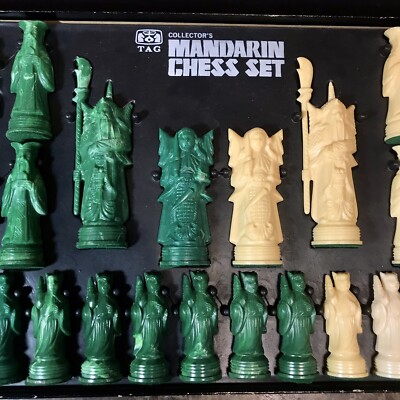 Vintage TAG Collector's MANDRIAN CHESS SET 60’s In Original Case Box ...