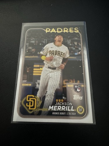 2024 Topps Update Series US169 Jackson Merrill Padres RC Rookie Debut 🔥 ...