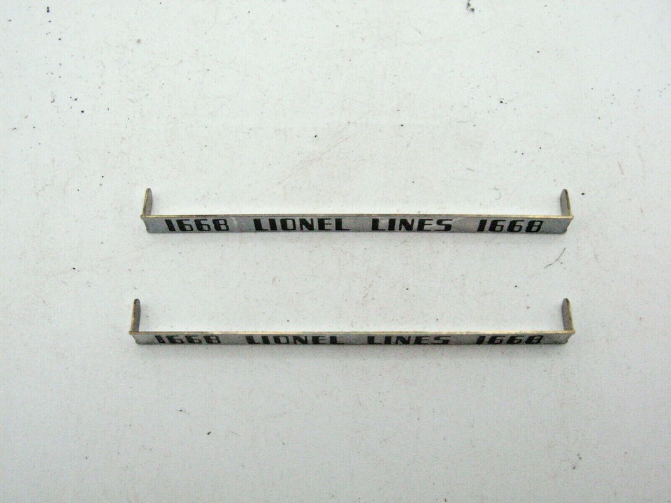 Lionel 1668 NUMBER PLATES, New Old Stock, Original Authentic LIONEL ...
