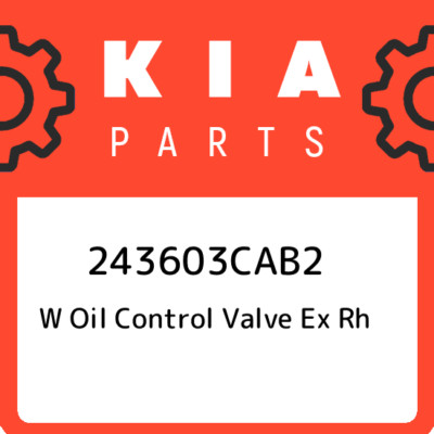 243603CAB2 Kia W oil control valve ex rh 243603CAB2, New Genuine OEM ...