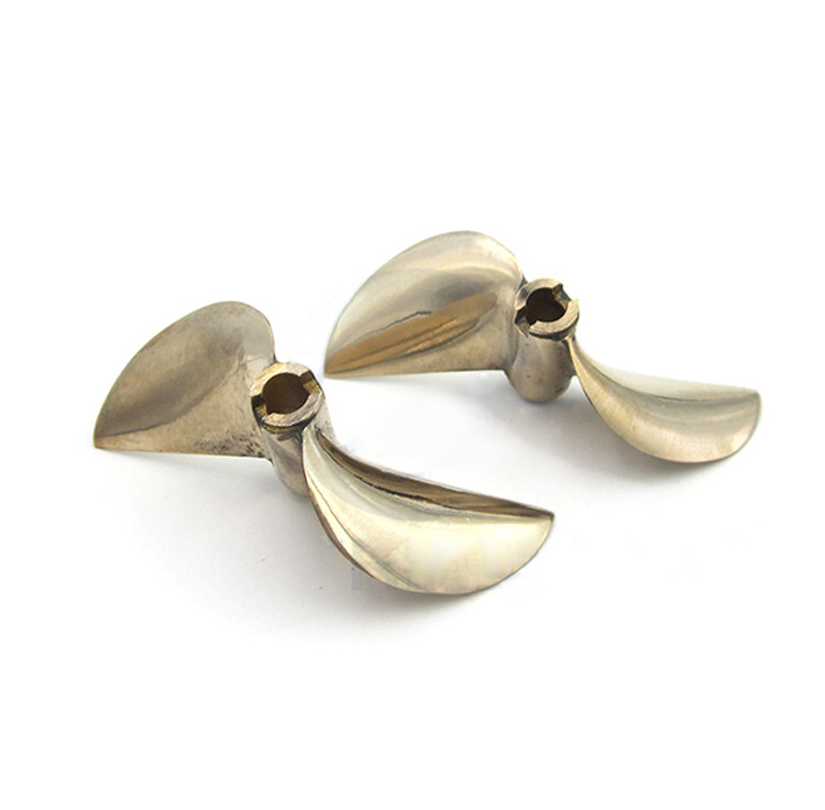 2-blades Copper Propeller Prop Dia 76mm P1.6 for 6.35mm 1/4" Shaft RC ...