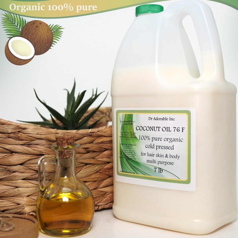 7 LB ONE GALLON 128 FL OZ ORGANIC COCONUT OIL 76 Degree | eBay