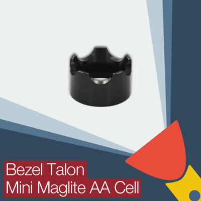 Crenellated Strike Bezel Talon Face Cap Mini Maglite AA Cell Flashlight ...