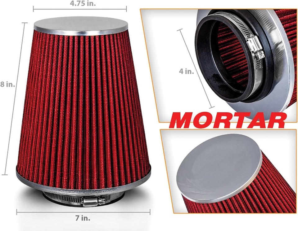 Aftermarket Auto Air Filter - Universal Cold Air Intake Gulps in More 4 ...
