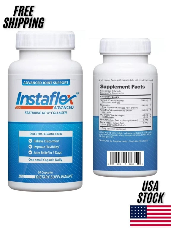 Instaflex Advanced Joint Support Doctor Formulated 60 Capsules New Exp ...