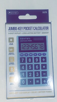 Jumbo Key Pocket Solar & Battery Calculator No. CA279 Sentry New 4 ...