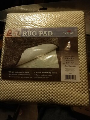 Mohawk Home Non-Slip Rug Pad Fits Rugs up to 4ft x 6 ft 999/RU004 | eBay