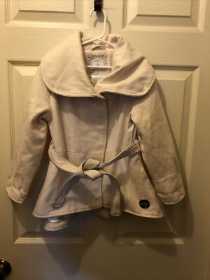 Girls Disney Princess Coat Size 7/8 Preowned pink w/ gold trim belted ...