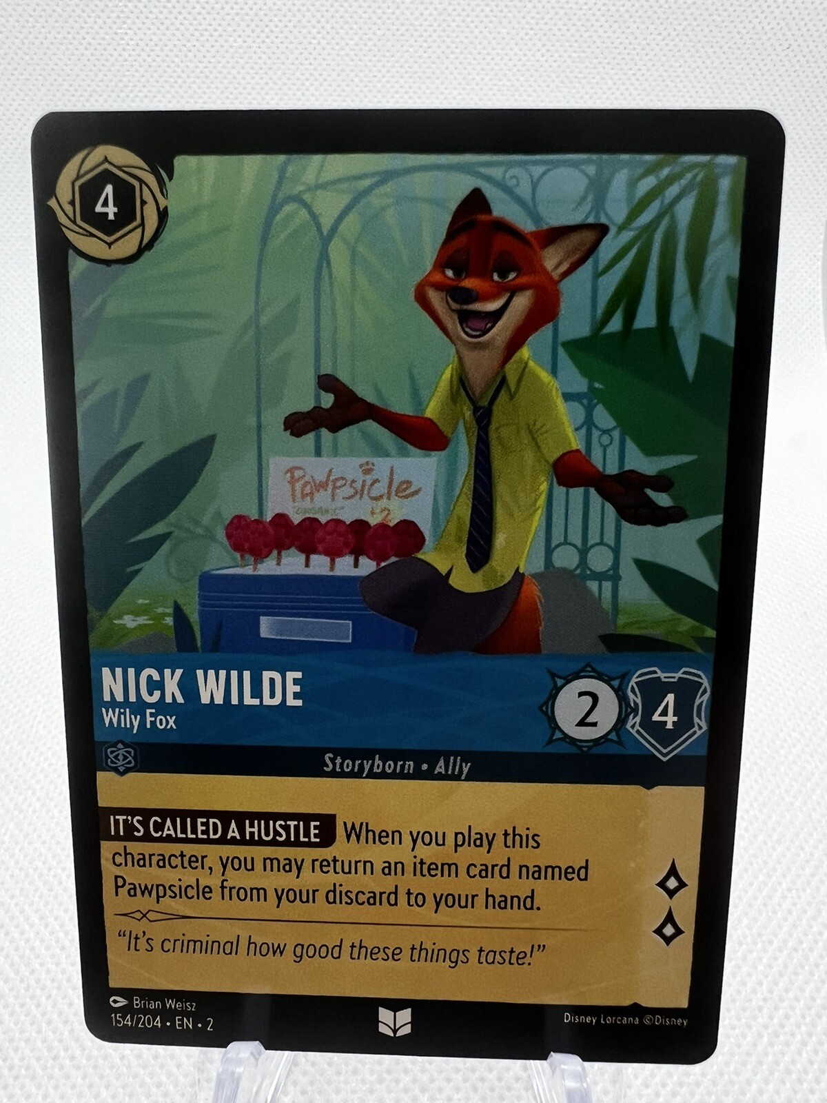 Disney Lorcana Nick Wilde Wily Fox 154/204 Rise of the Floodborn Non Foil | eBay