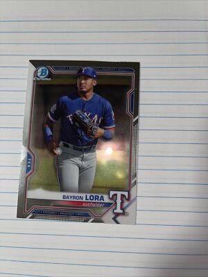 2021 Bowman Chrome Bayron Lora Prospects #BCP-139 Texas Rangers | eBay