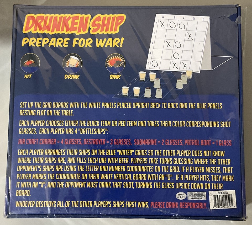 Drunken Ship Prepare For War! Drinking Game | eBay