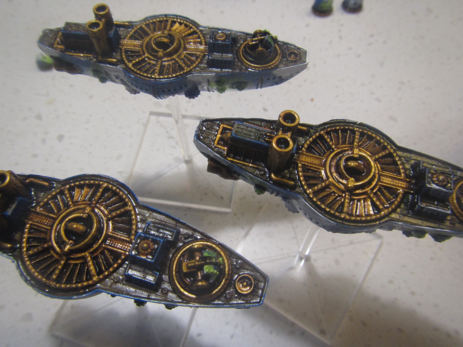 Dystopian Wars covenant of antartica flyers Spartan Games oop painted ...