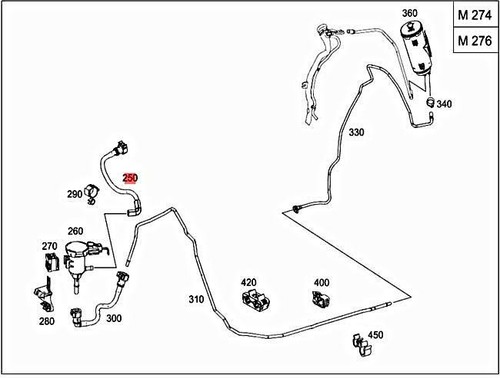Genuine MERCEDES A205 C205 C238 S205 S213 W205 W213 Purge line ...