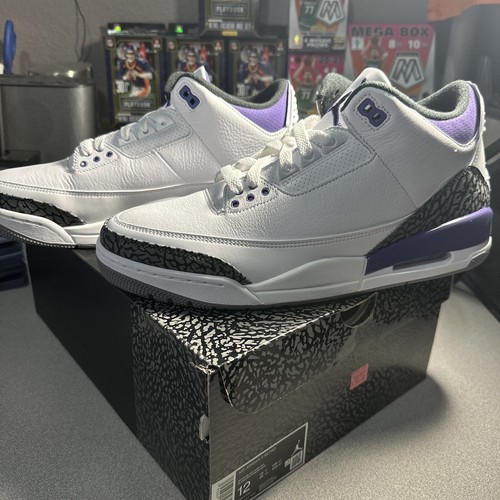 Air Jordan 3 Retro Dark Iris New Sz 12 With Original Box 🔥🔥🔥🔥 | eBay