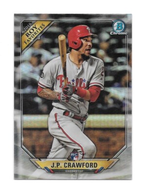 2018 Bowman Chrome J.P. CRAWFORD RC ROY Favorites - BOSTON RED SOX - # ...