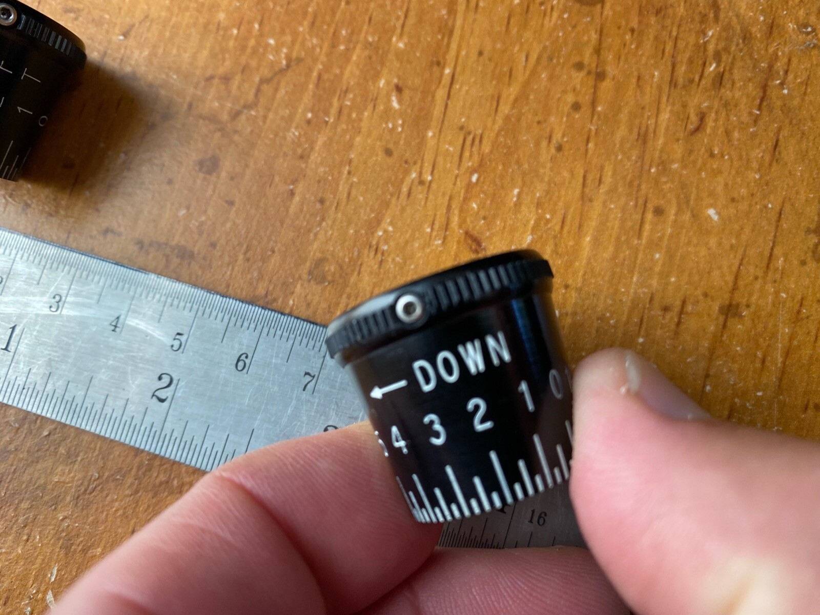 Lot of 2 SCHMIDT Bender Turret Dials Caps Scope Pair Set 14 Clicks p ...