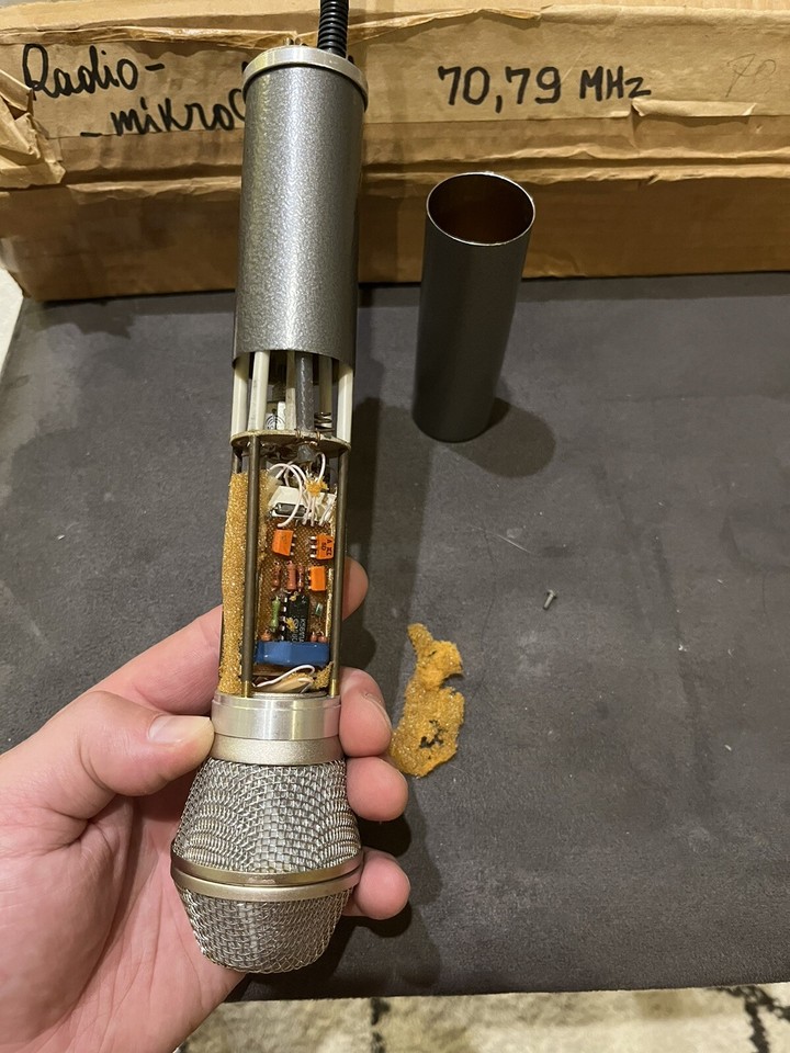 vintage-Rare Radio, Microphone 70,79 MHZ -russian ,soviet Cccp-free ...