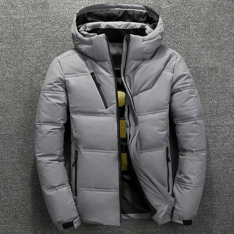 Winter Men's Warm Quilted Duck Down Padded Bubble Puffer Jacket Coat Parka Hot | eBay UK