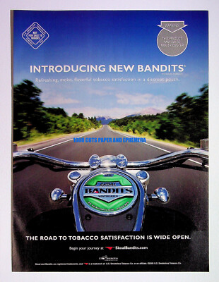 Skoal Bandits Wintergreen Chewing Tobacco Pouches 2006 Print Magazine ...