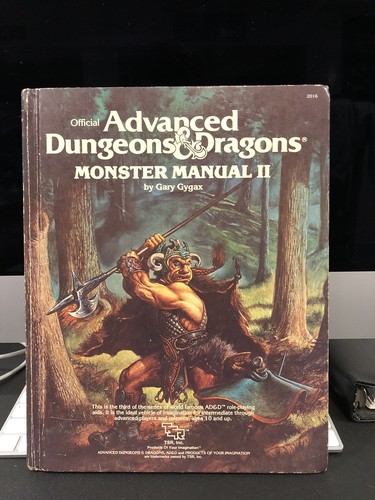 Dungeons & Dragons Official Advanced Monster Manual II ISBN 0-88038-031 ...