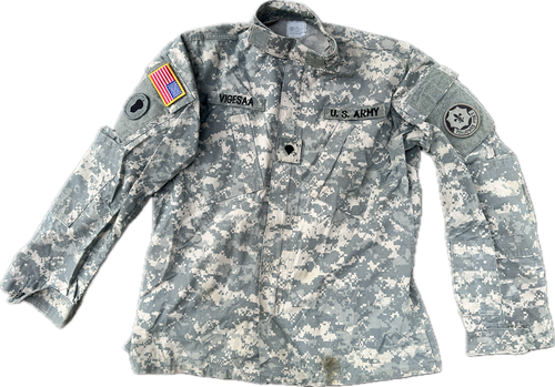 US Army UCP ACU Jacket 6 Patches 86th ARCOM 2nd Cavalry Regiment Medium ...