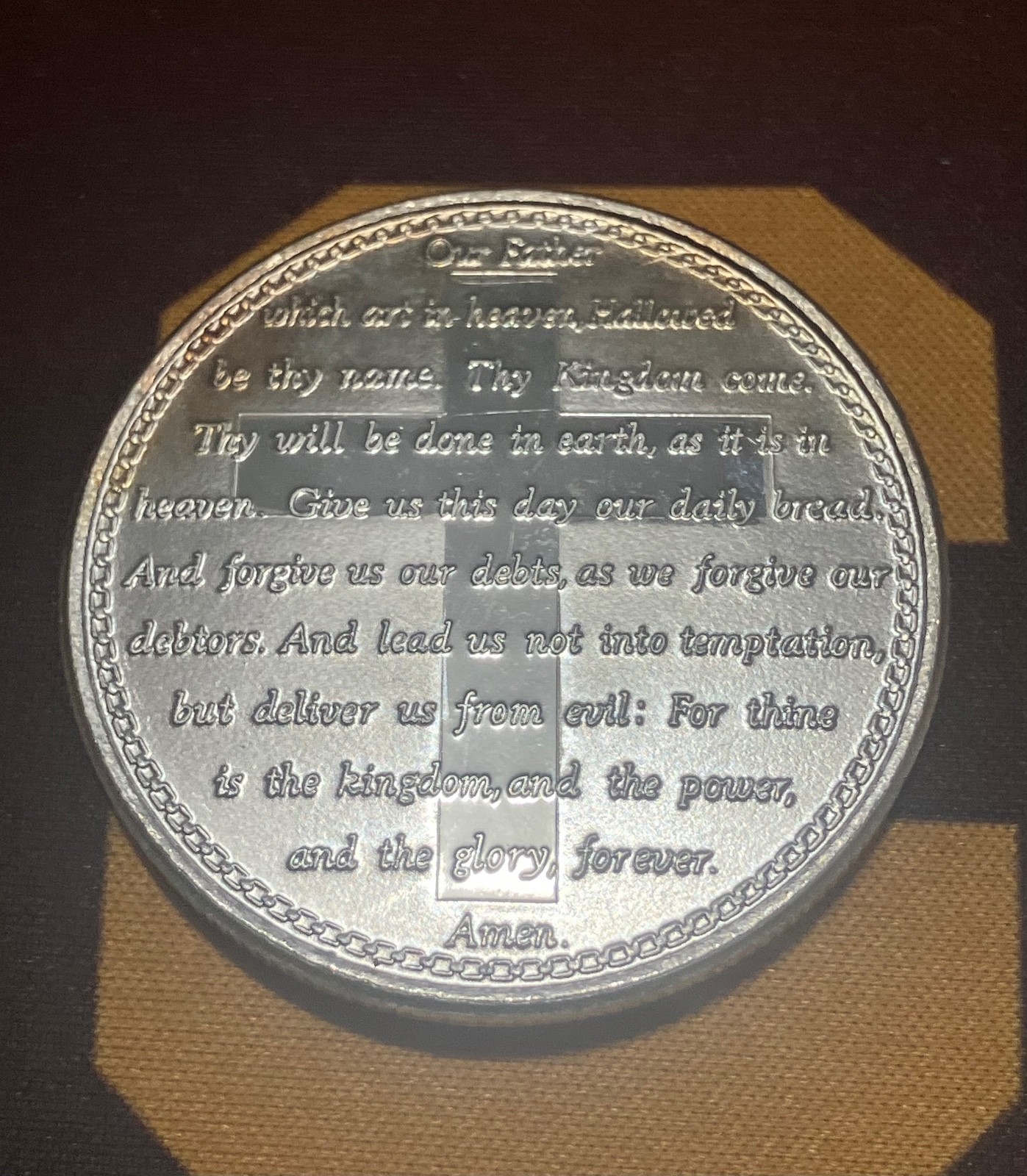 1 OZ Silver Cross Coin .9999 Fine Silver | eBay