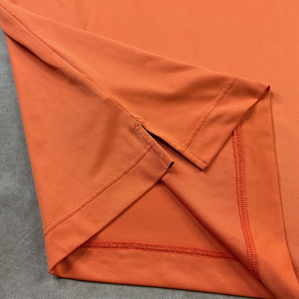 FootJoy Polo Shirt Athletic Fit Short Sleeve Orange Skull Crossbones ...